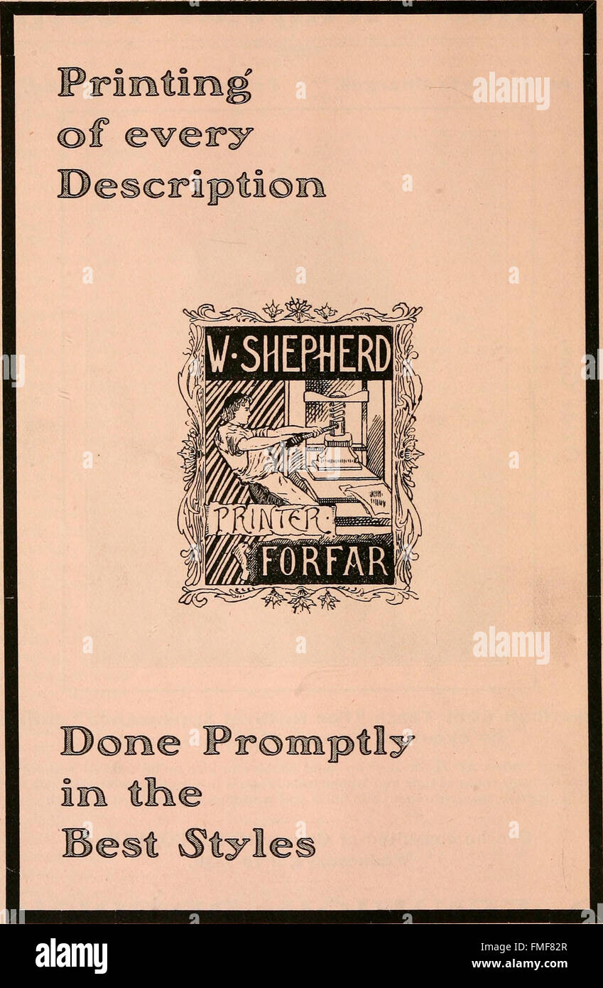 The 1905 Forfar Directory and Yearbook provides detailed information ...