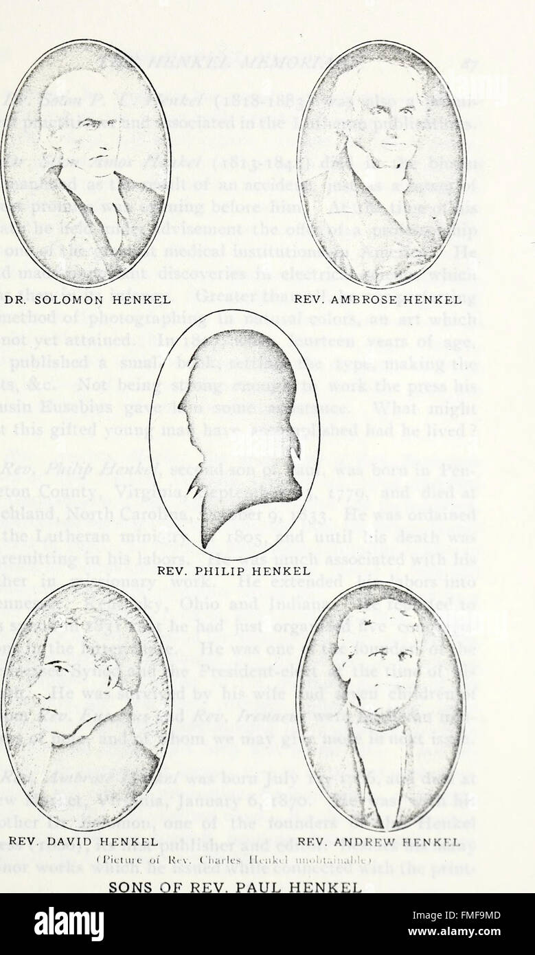 'The Henkel Memorial' is a historical, genealogical, and biographical ...