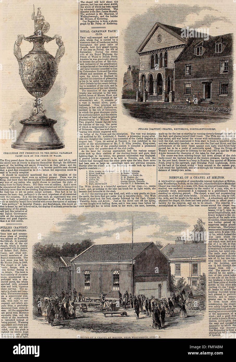 The 1861 issue of 'The Illustrated London News' features illustrated ...
