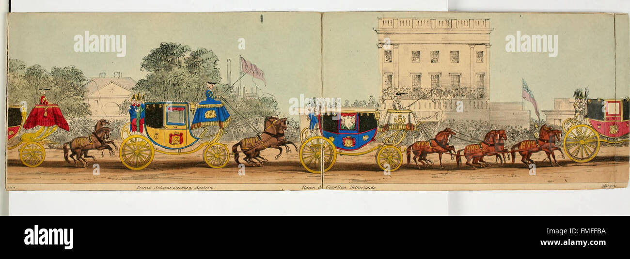 This work depicts the coronation procession of Queen Victoria in 1838 ...