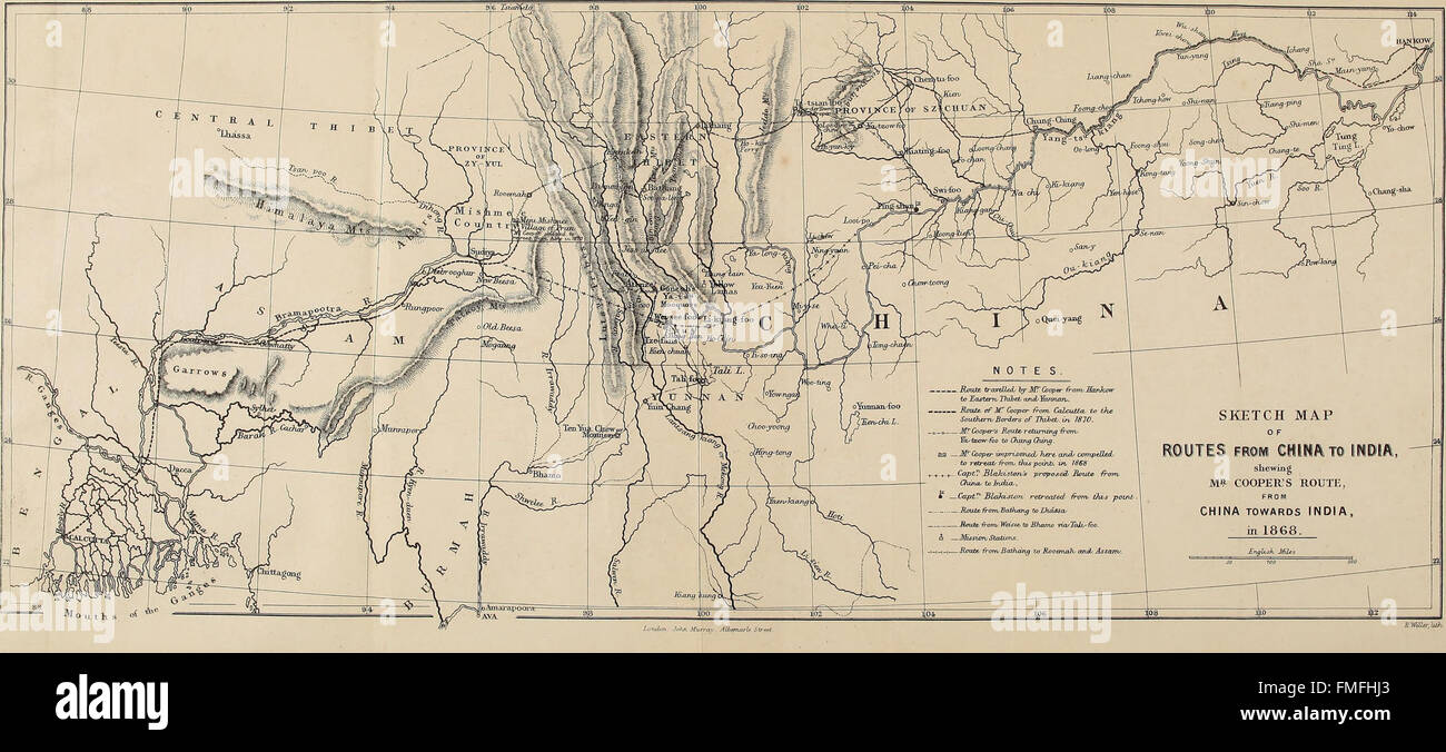 Map india 1871 hi-res stock photography and images - Alamy