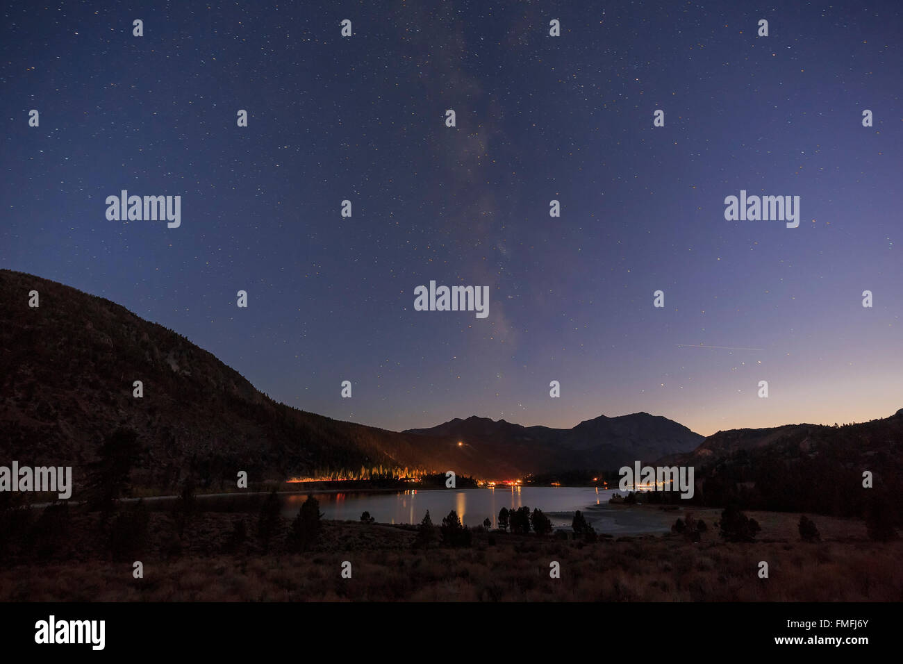 Beautiful fall color at June Lake Loop, California Stock Photo - Alamy