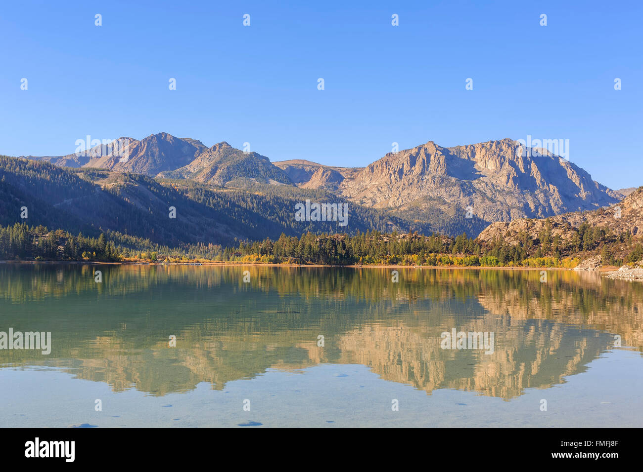 Beautiful fall color at June Lake Loop, California Stock Photo - Alamy