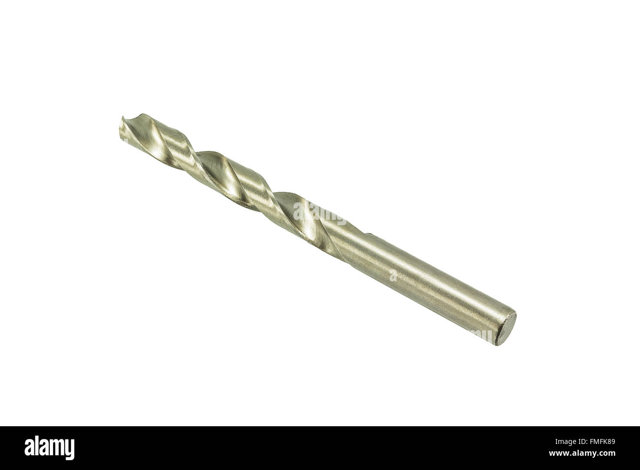 Close up shot Drill bit isolated on white background Stock Photo - Alamy