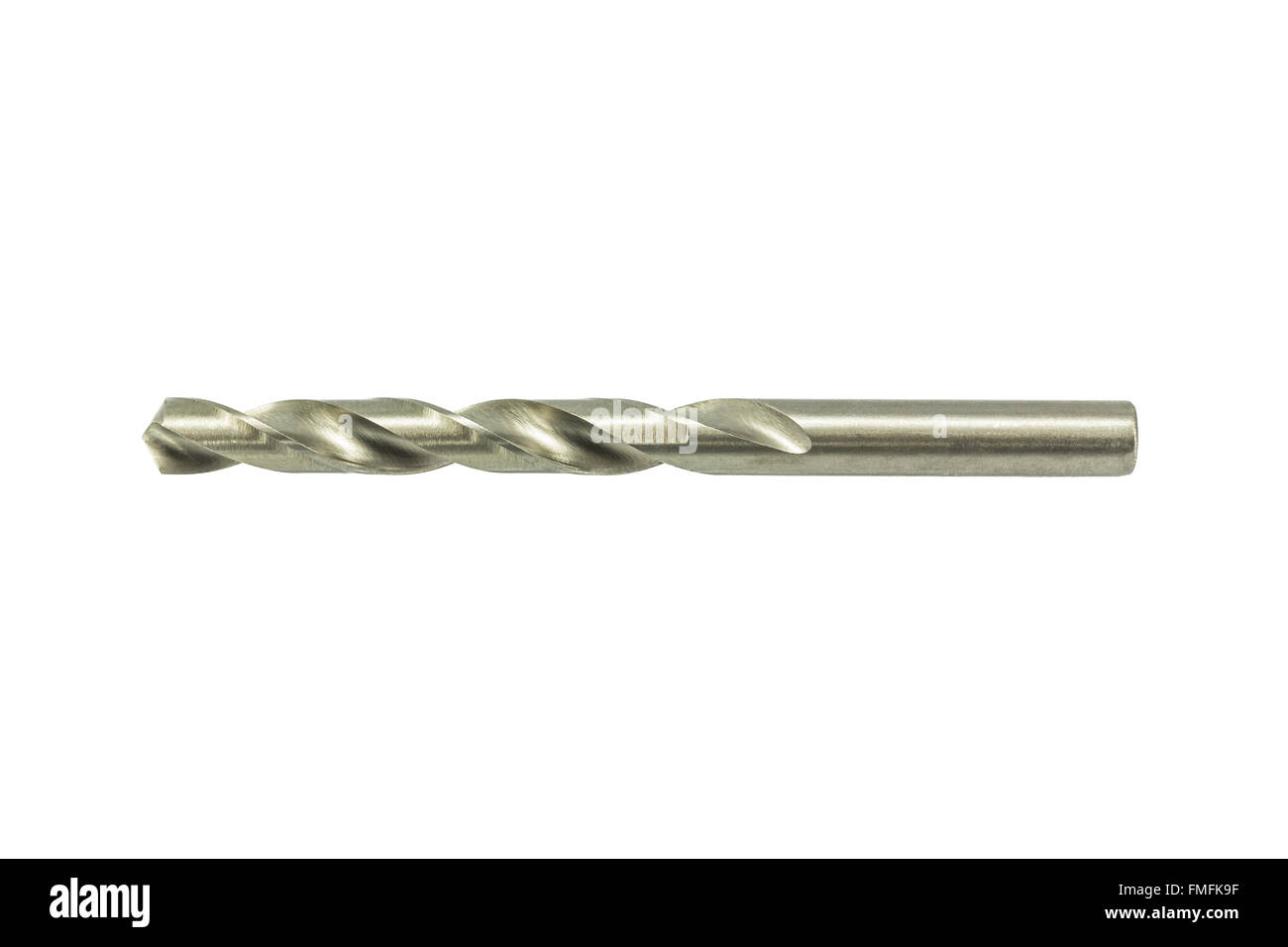 Close up shot Drill bit isolated on white background Stock Photo - Alamy