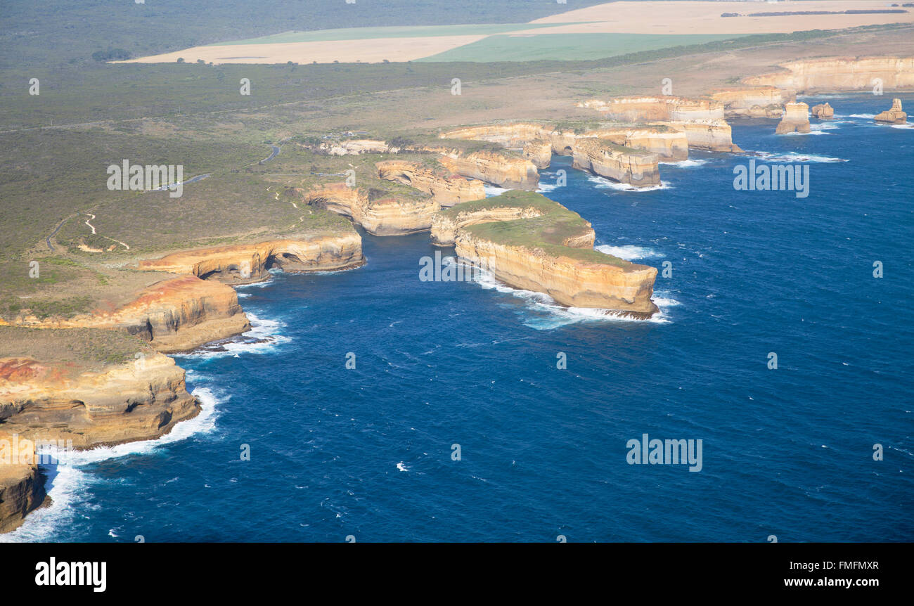View of Port Campbell National Park, Great Ocean Road, Victoria ...