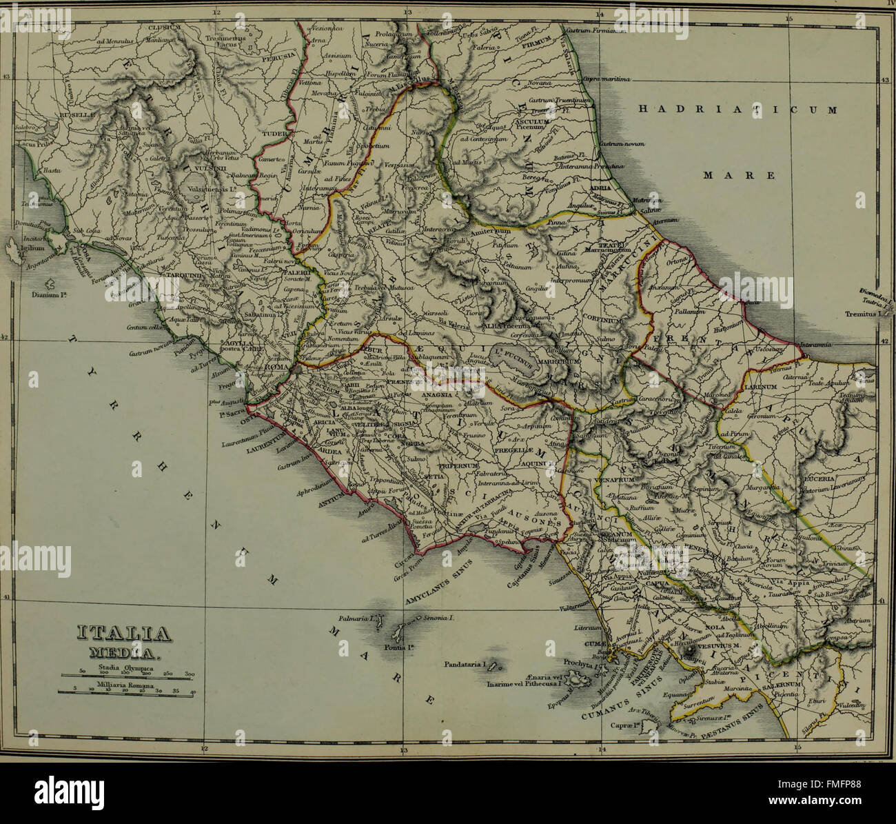 This classical atlas offers 25 maps illustrating ancient geography ...