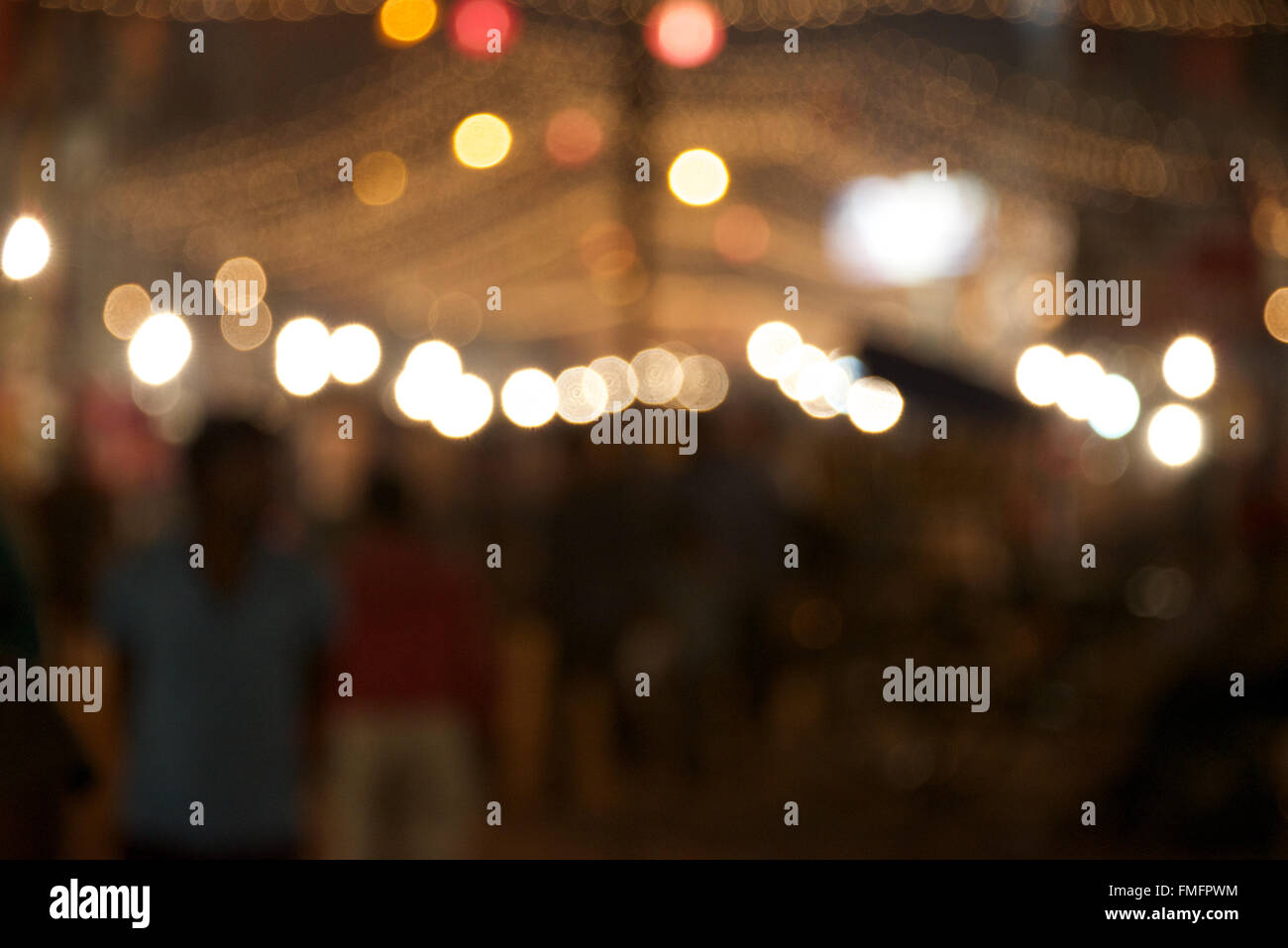 Blurred Delhi street scene at night Stock Photo - Alamy