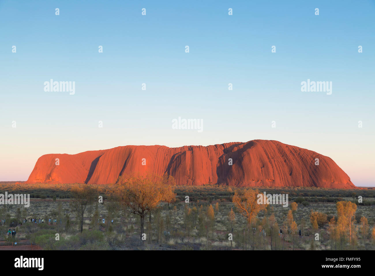 Uluru (UNESCO World Heritage Site) at dawn, Uluru-Kata Tjuta National ...