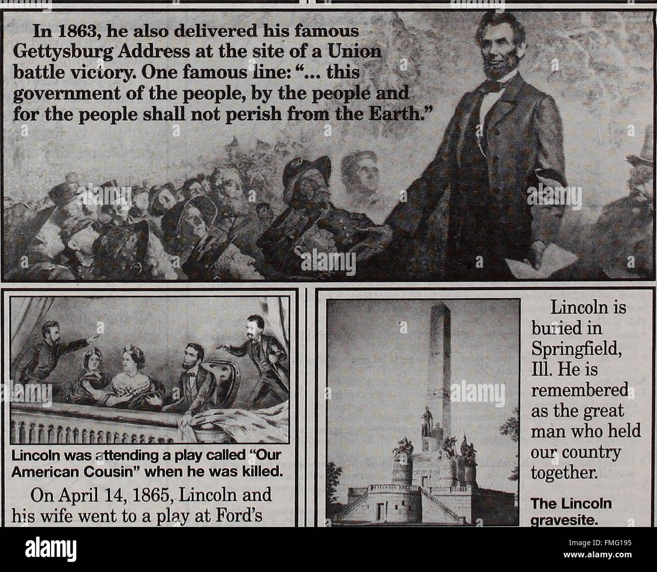 Biographies and stories of Abraham Lincoln (1865 Stock Photo - Alamy
