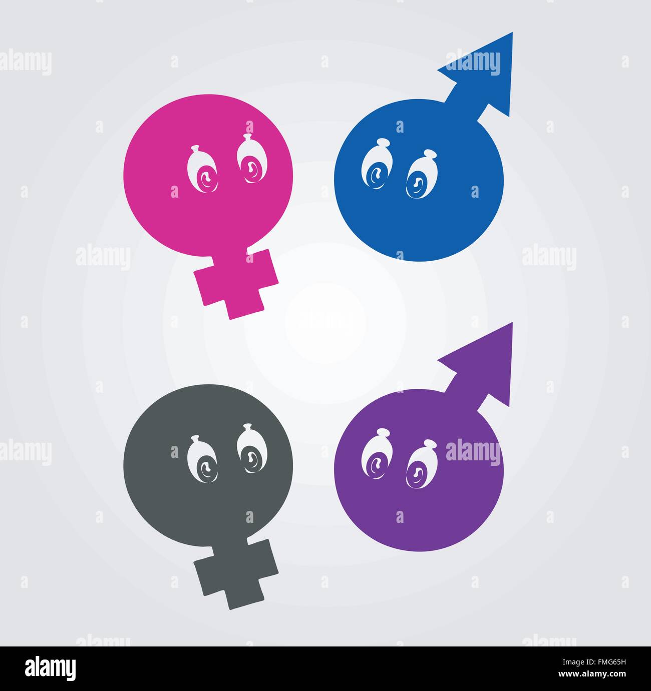 Gender identity symbols hi-res stock photography and images - Alamy