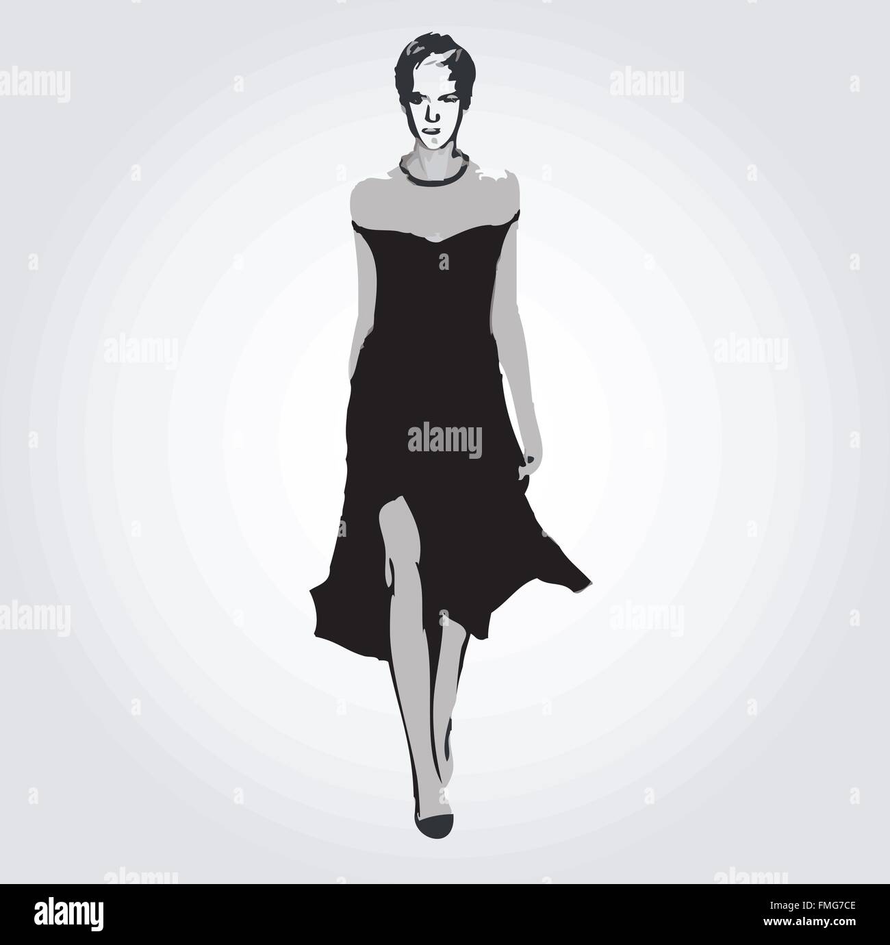 Black woman in outfit Stock Vector Images - Alamy