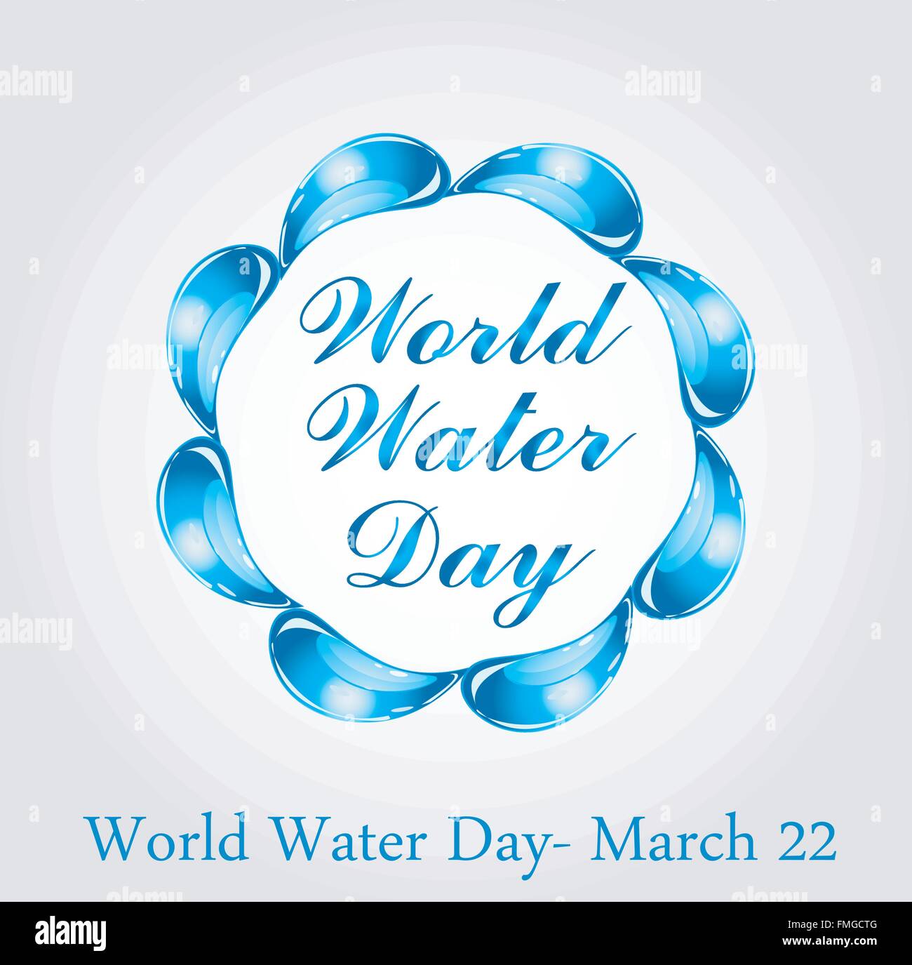 World water day and march 22 Stock Vector Images - Alamy
