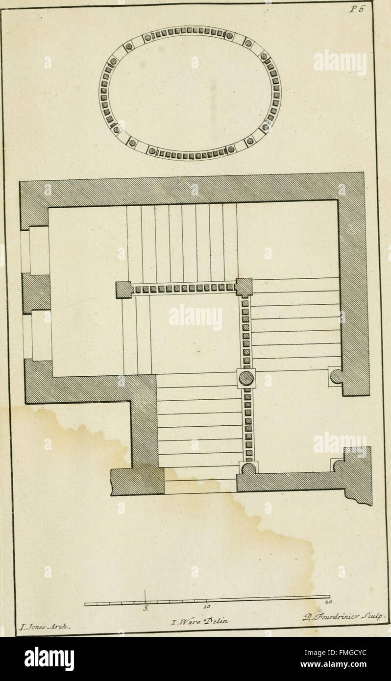 'Designs of Inigo Jones and Others' (1731) showcases architectural ...