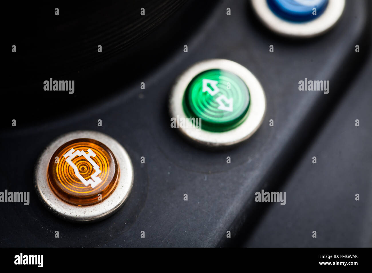 Check engine symbol on a motorcycle dashboard Stock Photo - Alamy