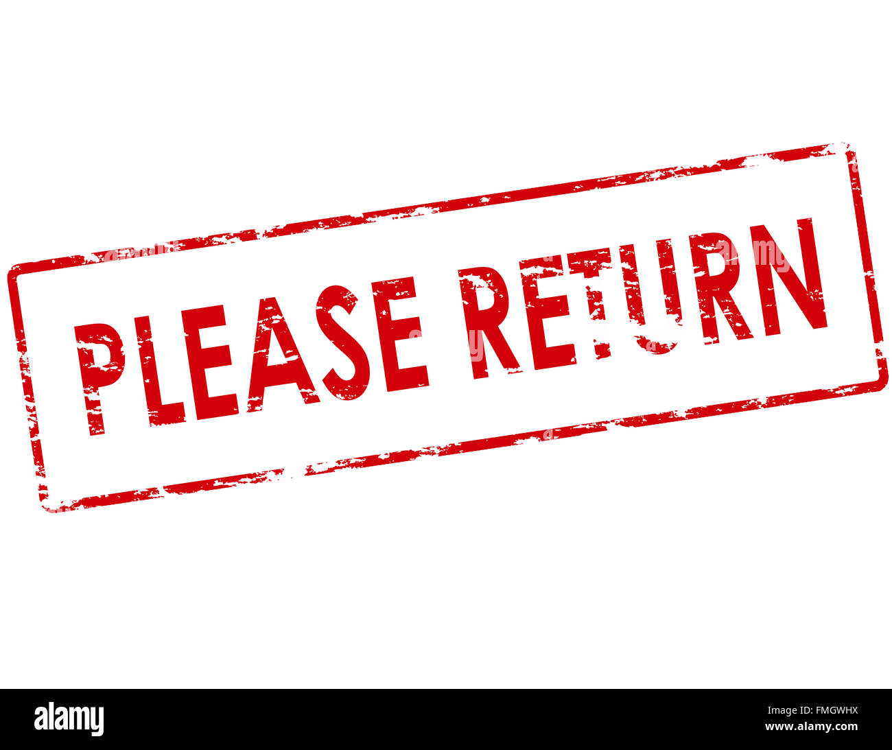 Rubber stamp with text please return inside, vector illustration Stock ...