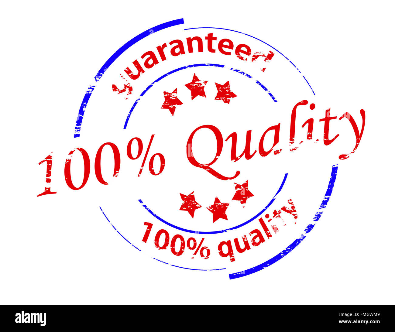 Rubber stamp with text guaranteed quality inside, vector illustration ...