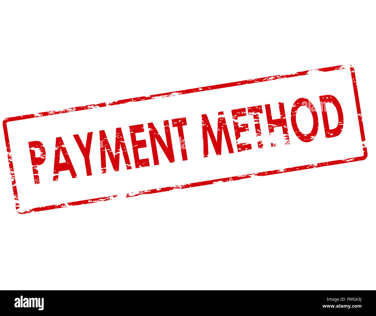 Rubber stamp with text payment method inside, vector illustration Stock ...