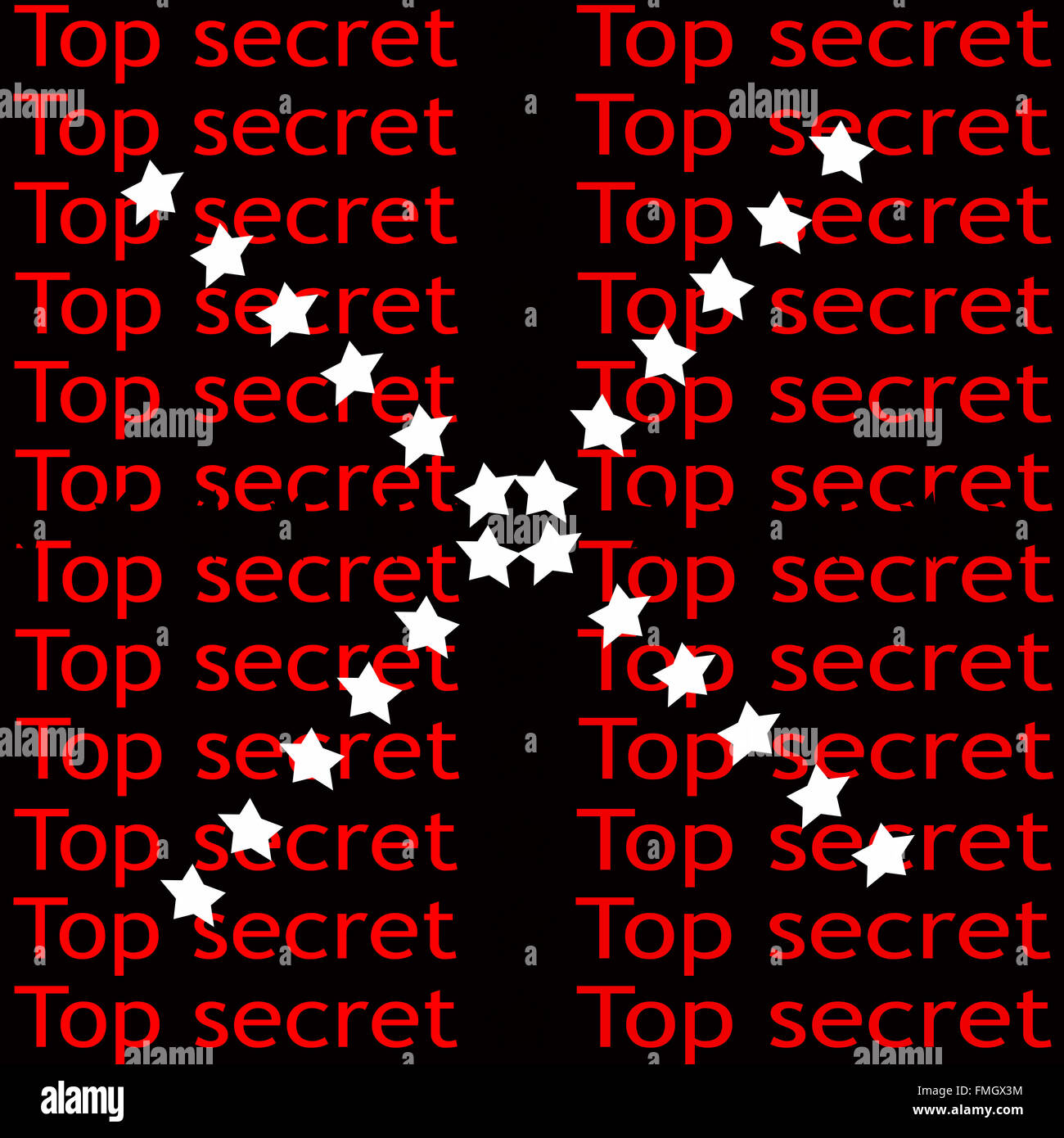 Illustration with text top secret inside, vector illustration Stock ...