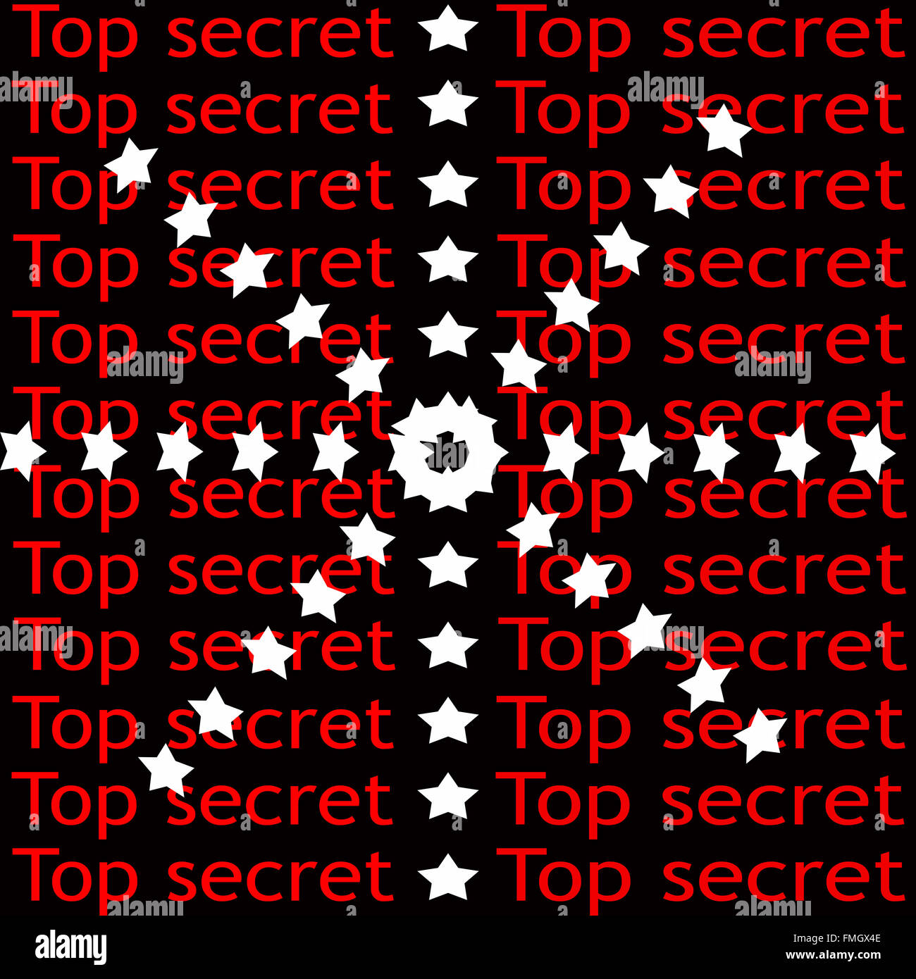 Illustration with text top secret inside, vector illustration Stock ...