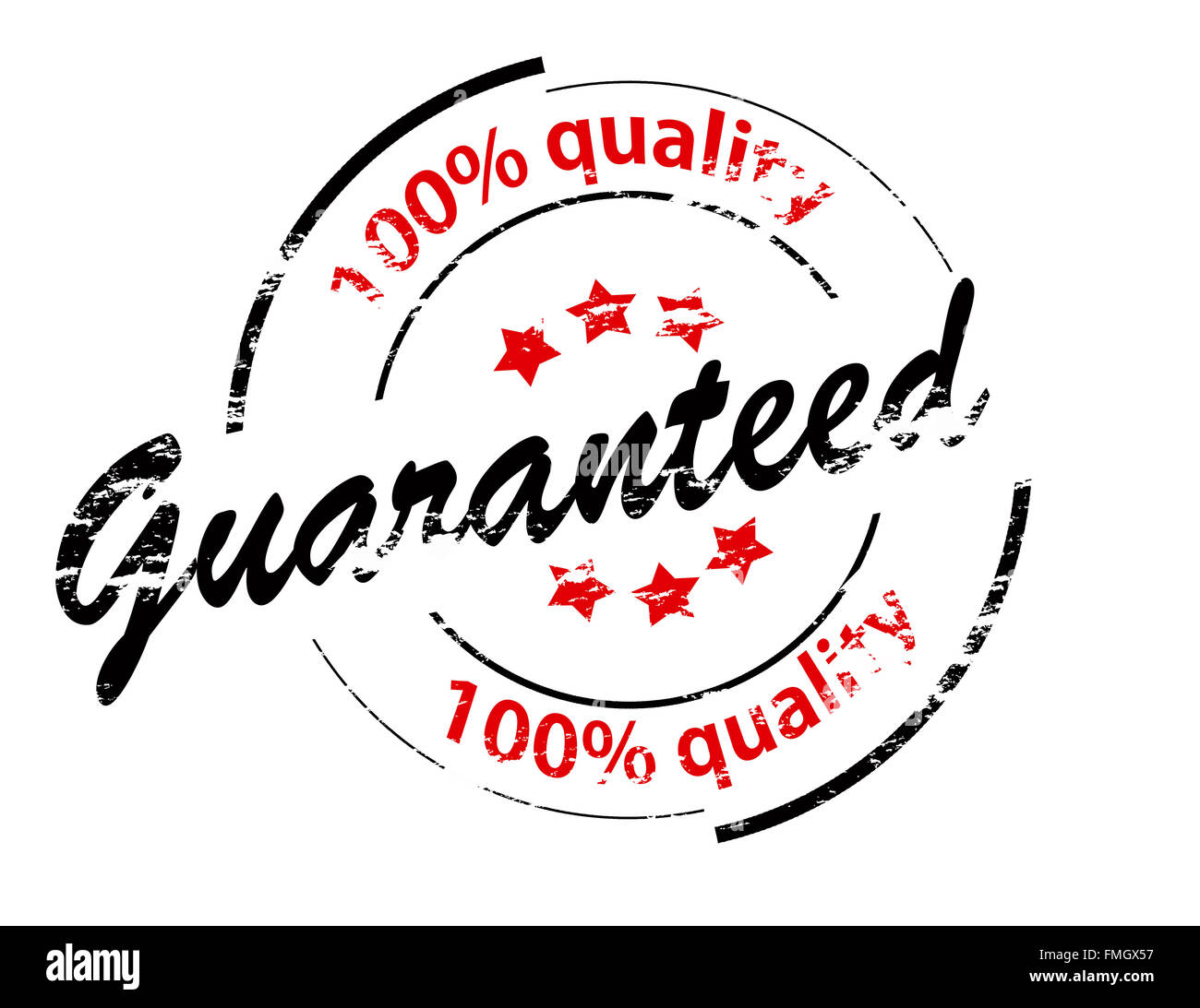 Rubber stamp with text guaranteed quality inside, vector illustration ...