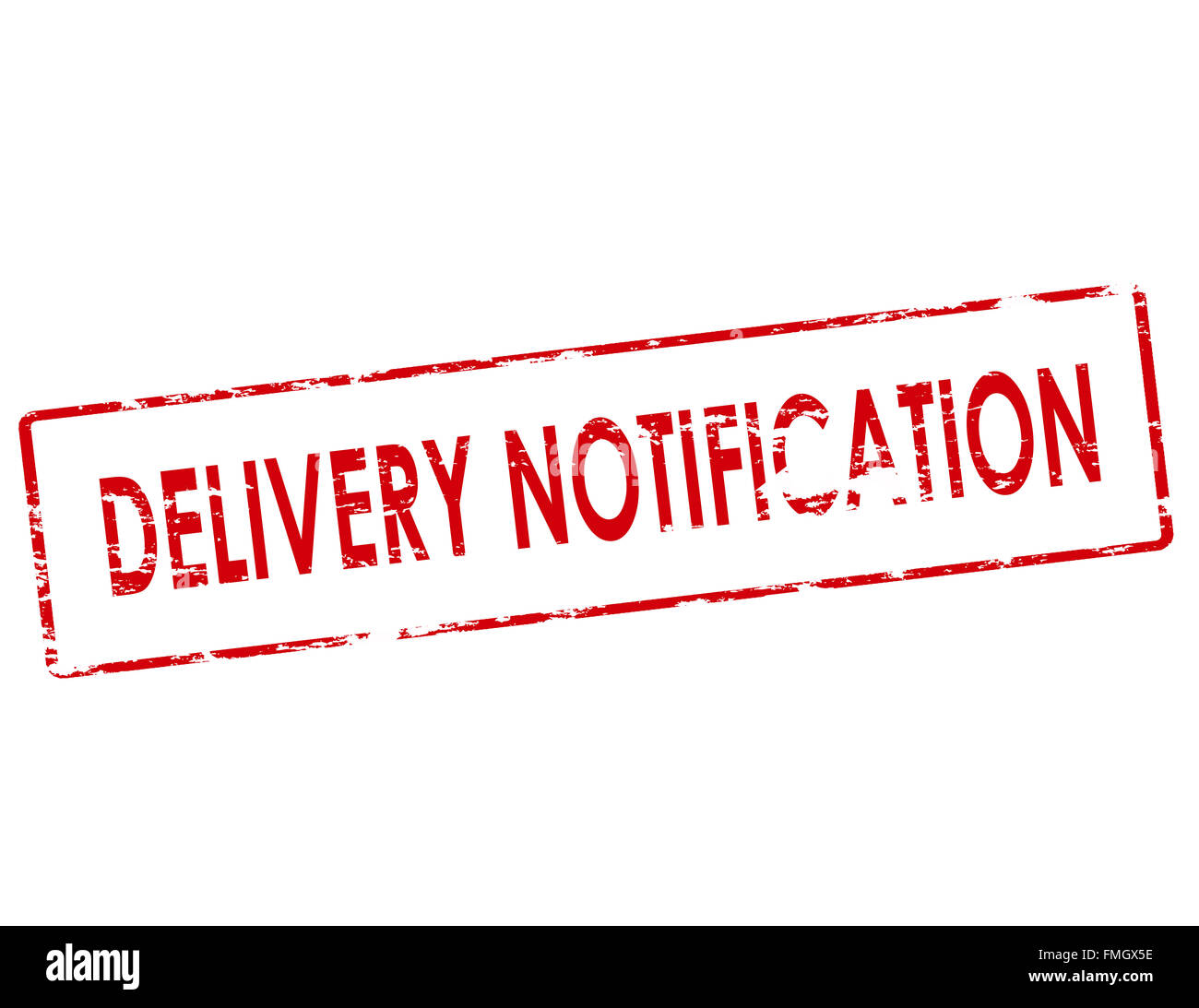 Rubber stamp with text delivery notification inside, vector ...