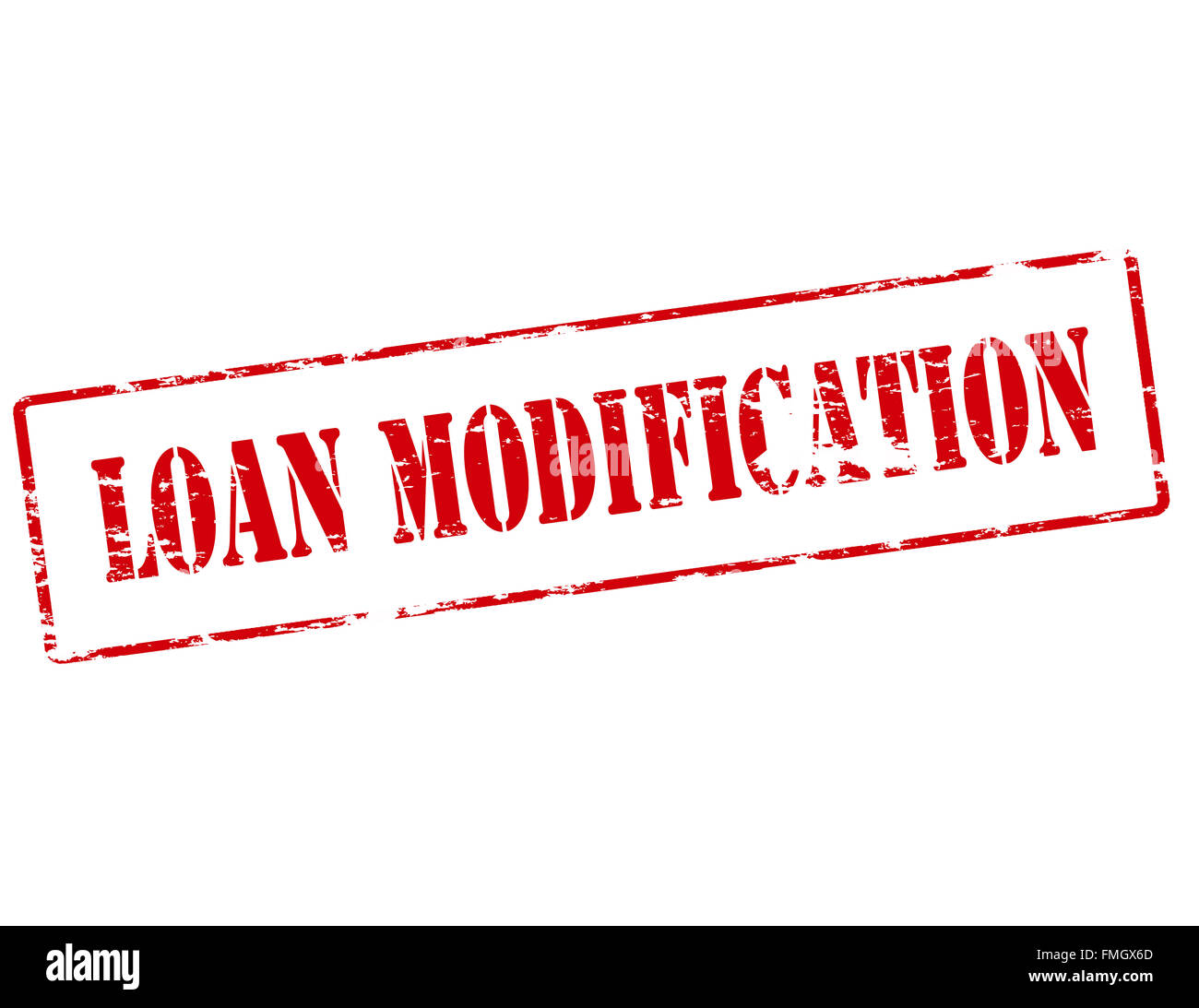 Rubber stamp with text loan modification inside, vector illustration ...
