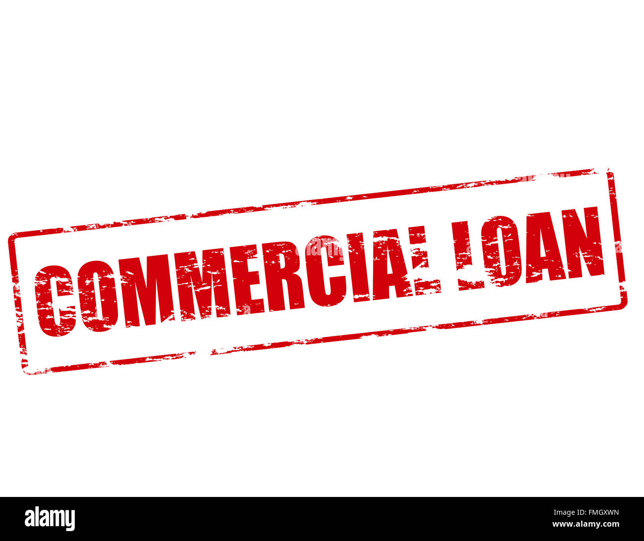 Rubber stamp with text commercial loan inside, vector illustration ...