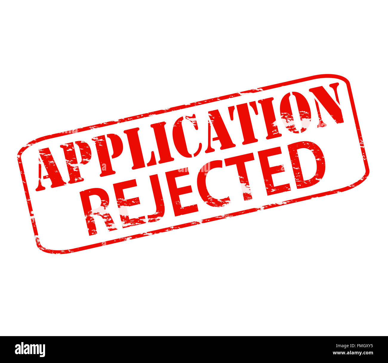 Rubber stamp with text application rejected inside, vector illustration ...