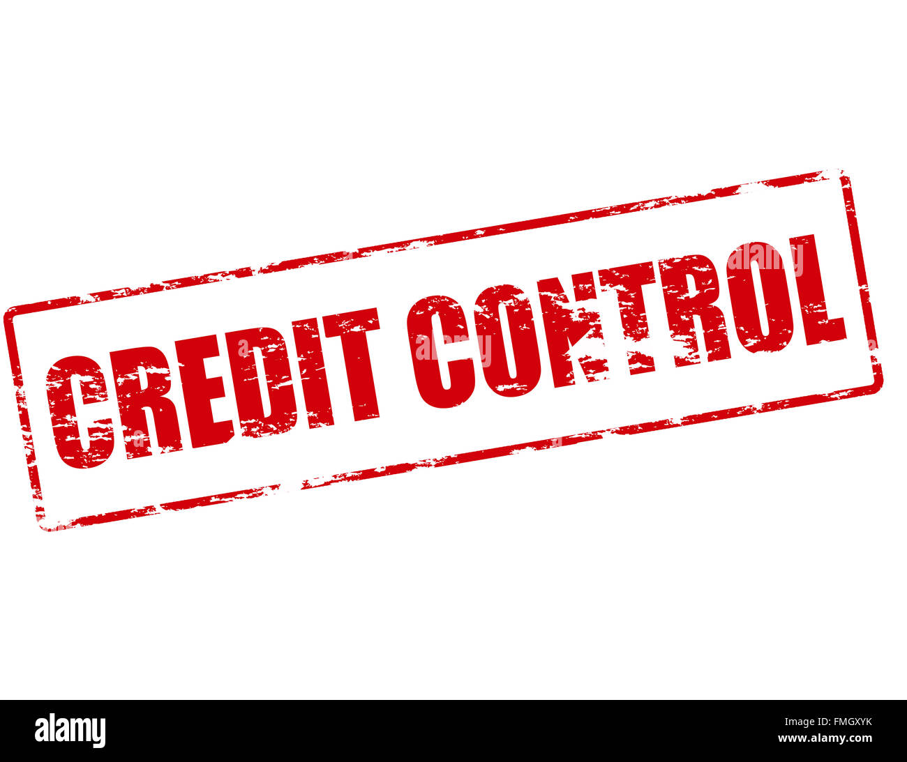 Rubber stamp with text credit control inside, vector illustration Stock ...