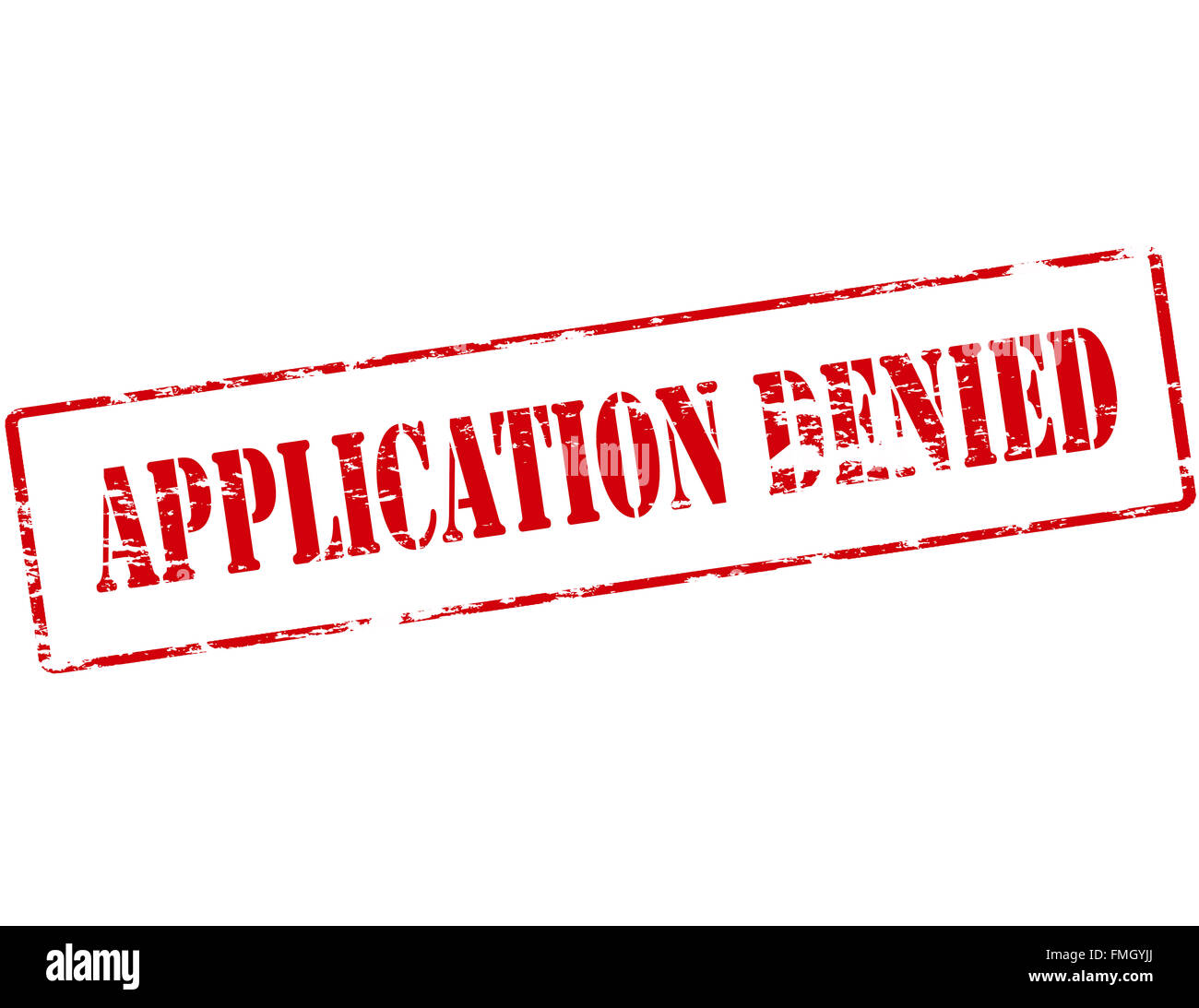 Rubber stamp with text application denied inside, vector illustration ...