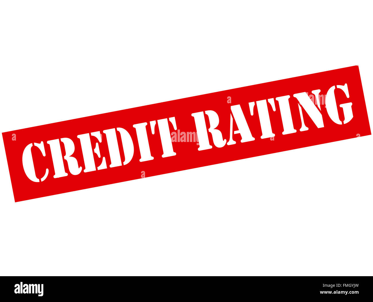Rubber stamp with text credit rating inside, vector illustration Stock ...