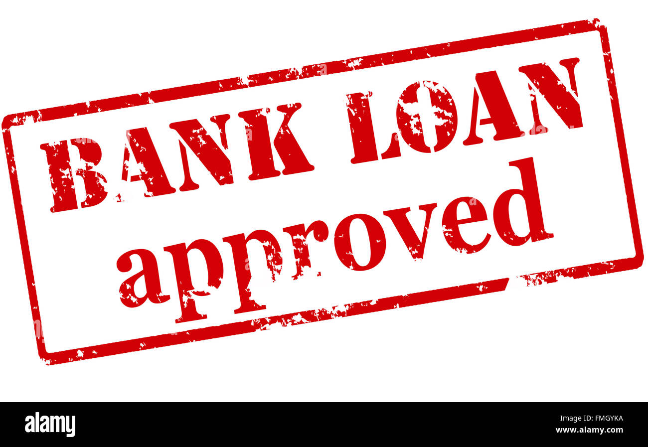 Rubber stamp with text bank loan approved inside, vector illustration ...