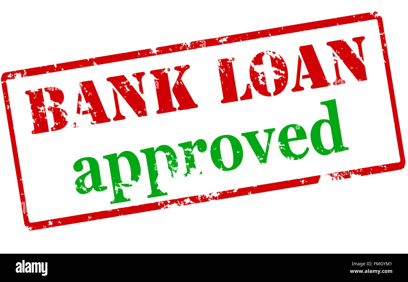 Rubber stamp with text bank loan approved inside, vector illustration ...