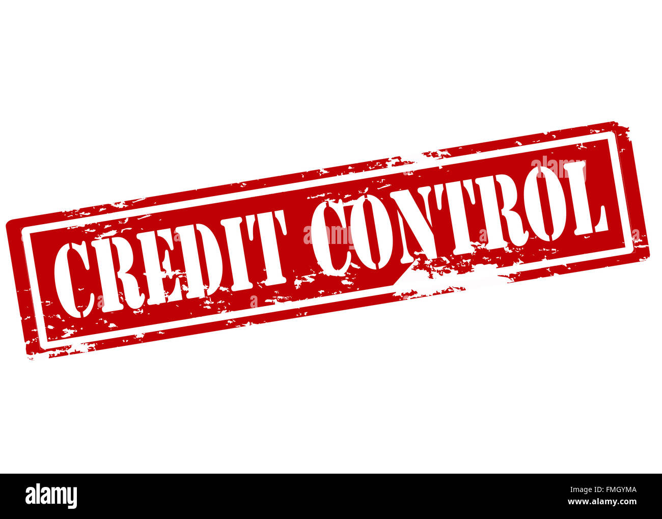 Rubber stamp with text credit control inside, vector illustration Stock ...