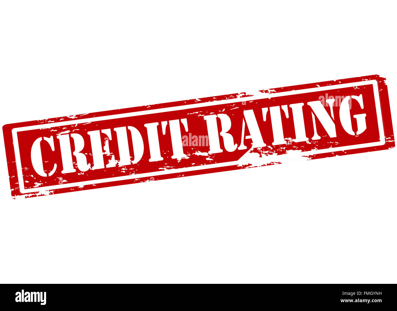 Rubber stamp with text credit rating inside, vector illustration Stock ...