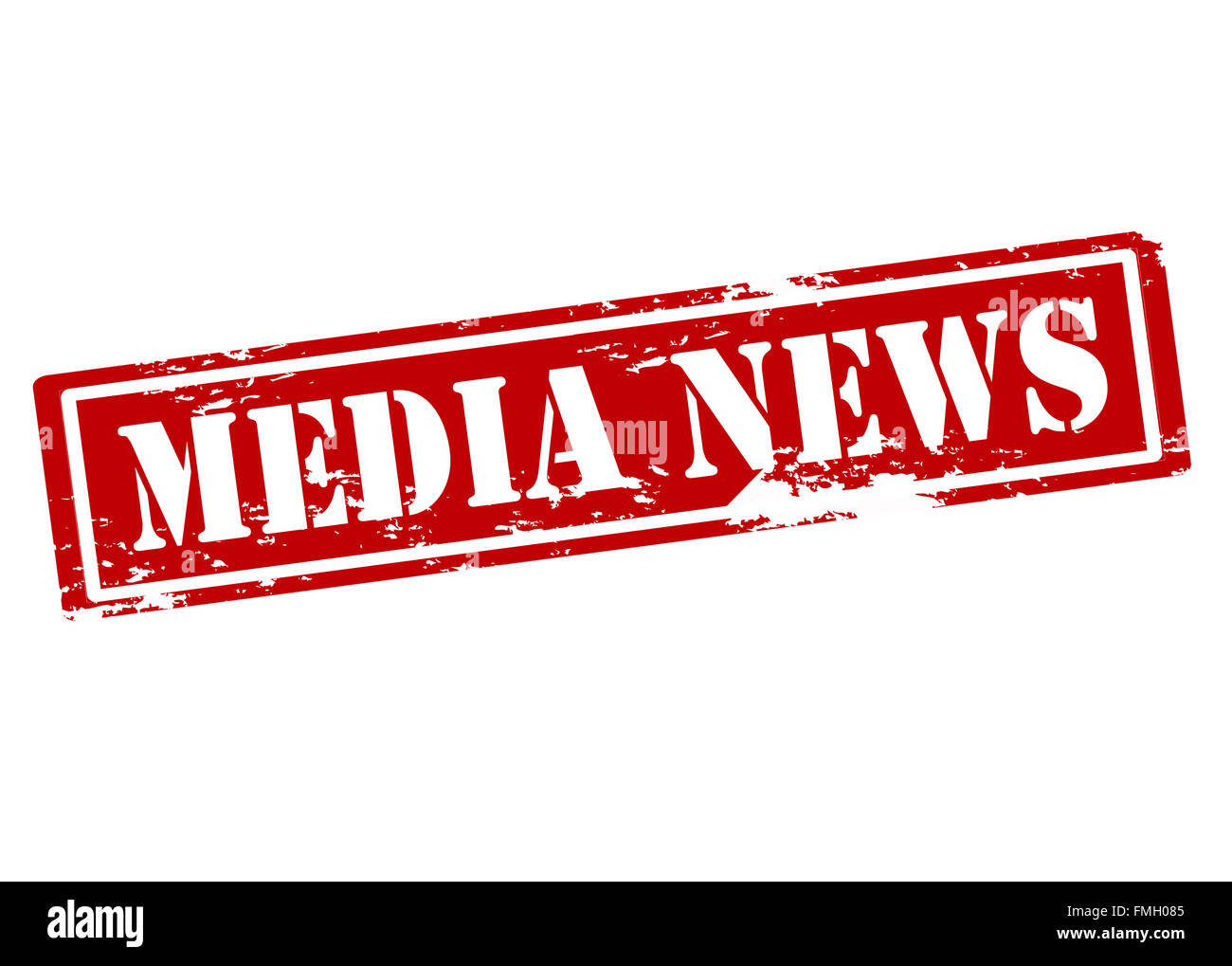 Rubber stamp with text media news inside, vector illustration Stock ...