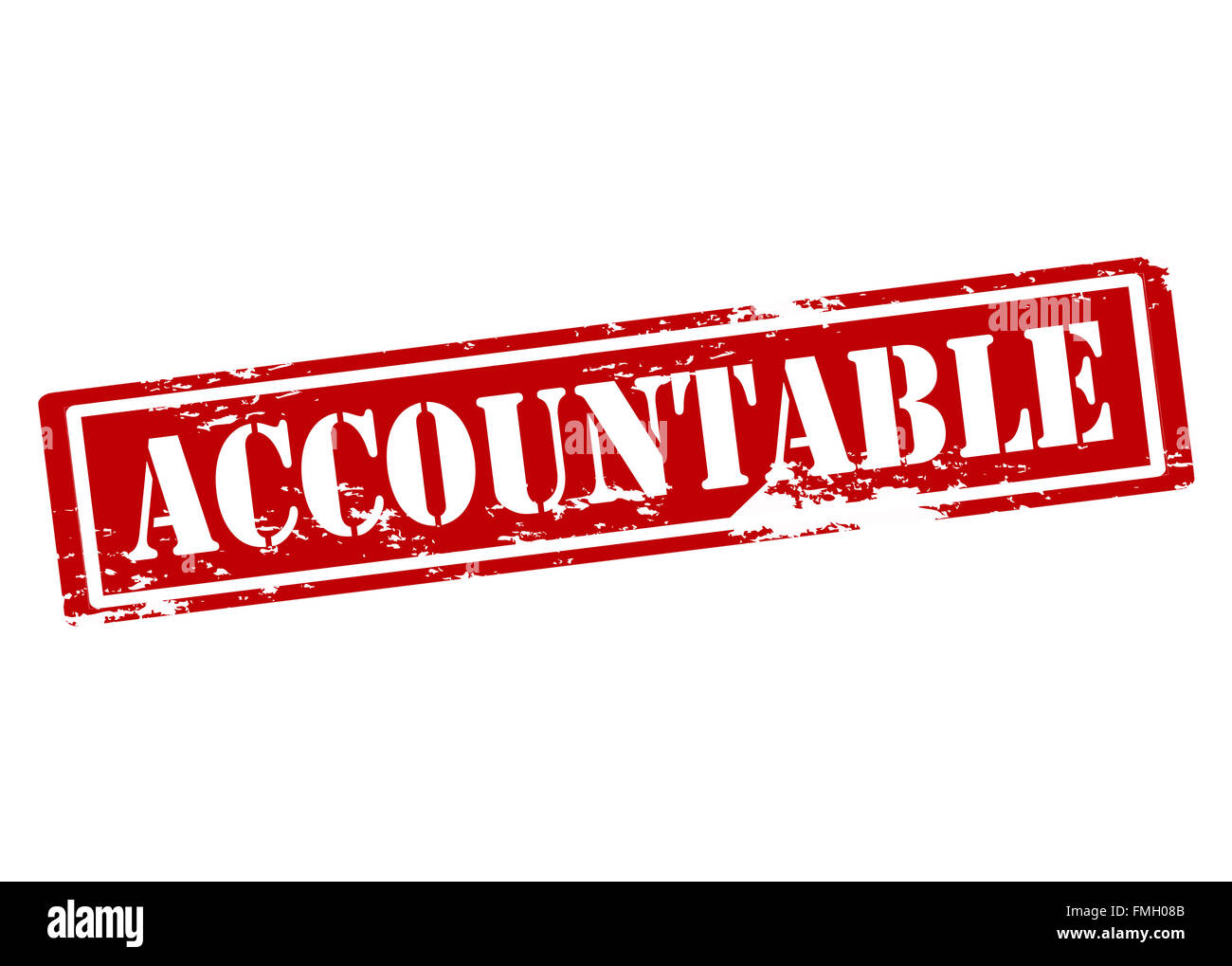 Rubber stamp with word accountable inside, vector illustration Stock ...