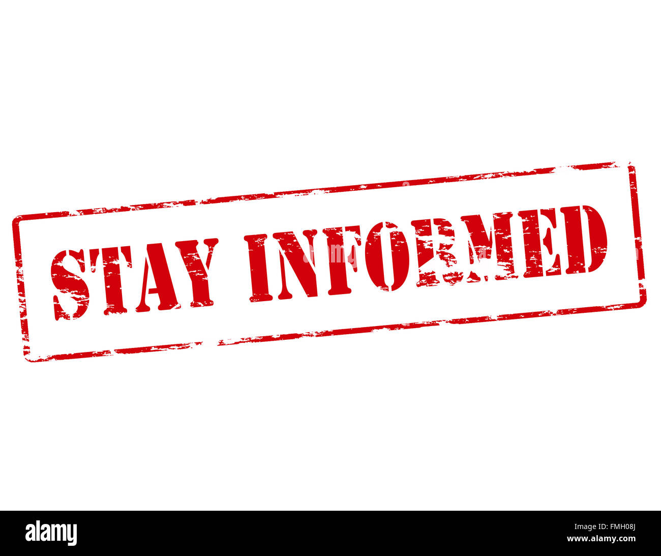 Stay informed stamp hi-res stock photography and images - Alamy