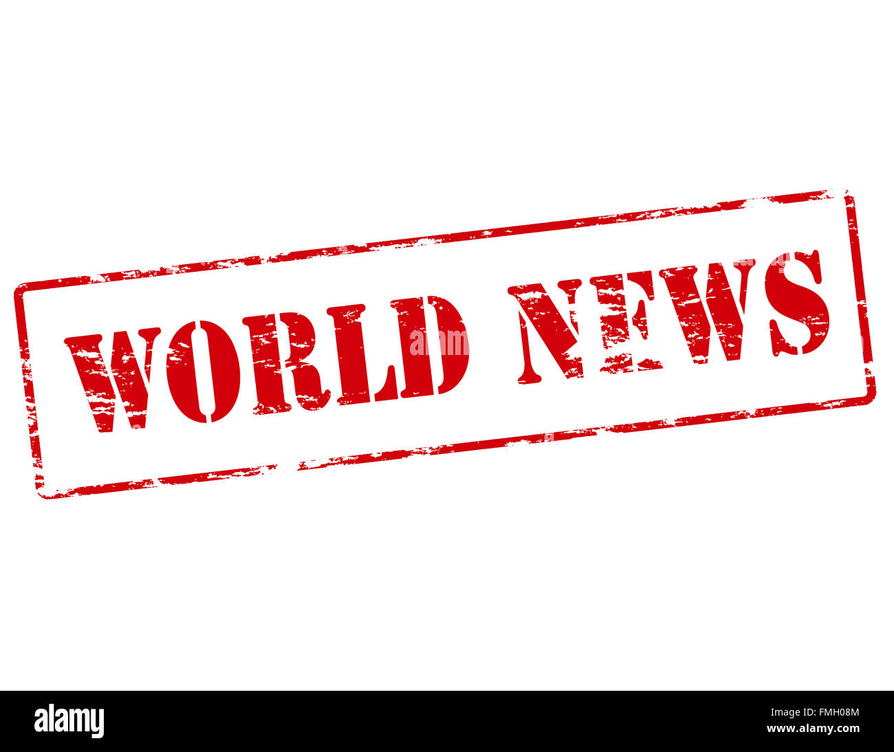 Rubber stamp with text world news inside, vector illustration Stock ...