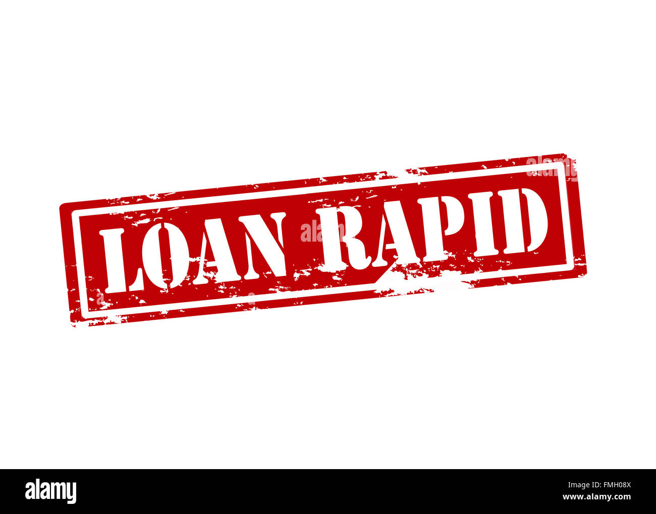 Rubber stamp with text loan rapid inside, vector illustration Stock ...