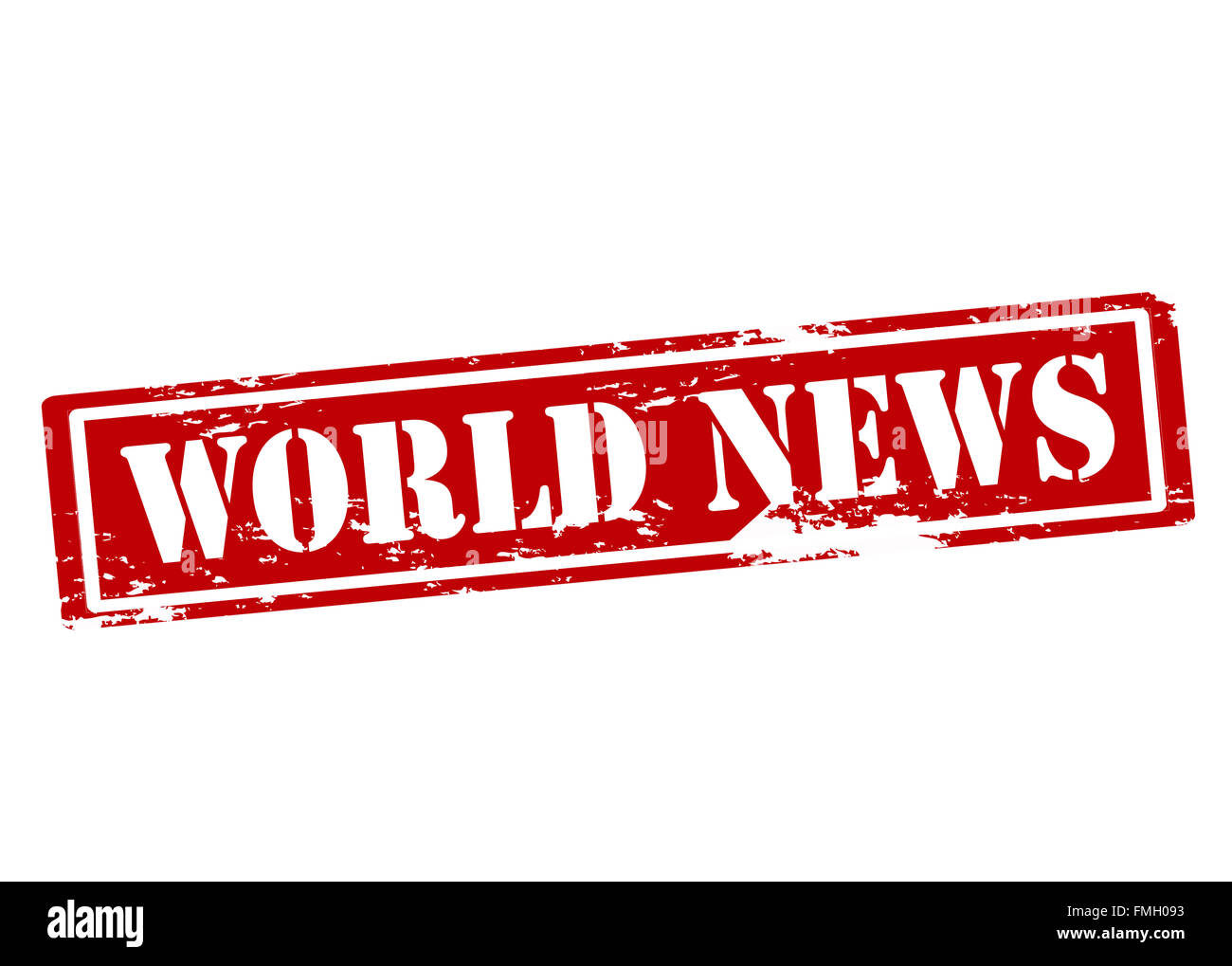Rubber stamp with text world news inside, vector illustration Stock ...
