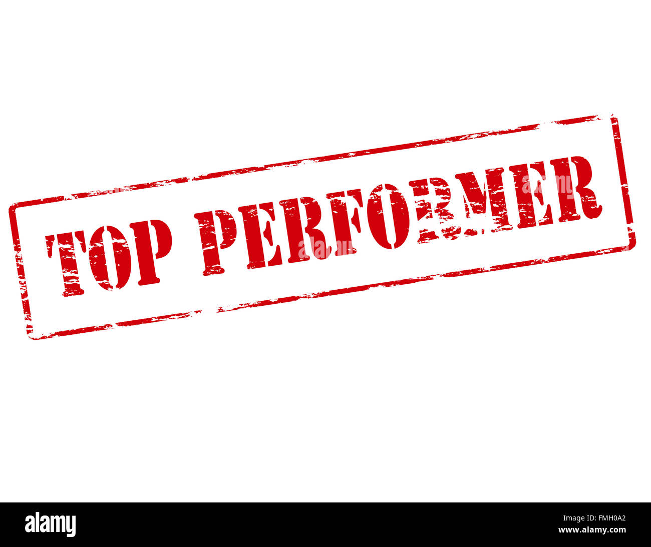 Rubber stamp with text top performer inside, vector illustration Stock ...