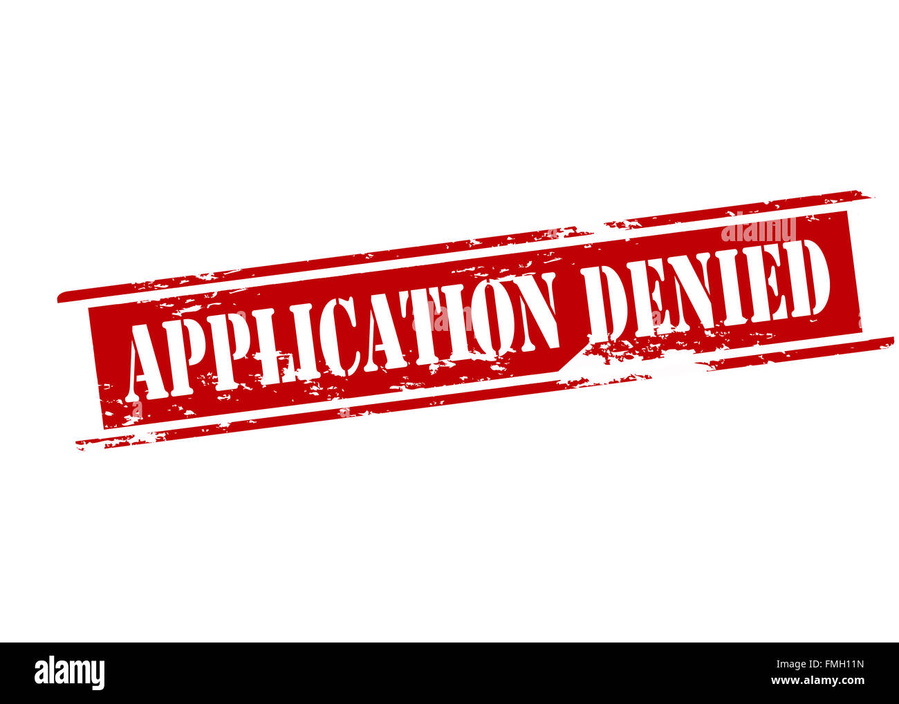 Rubber stamp with text application denied inside, vector illustration ...