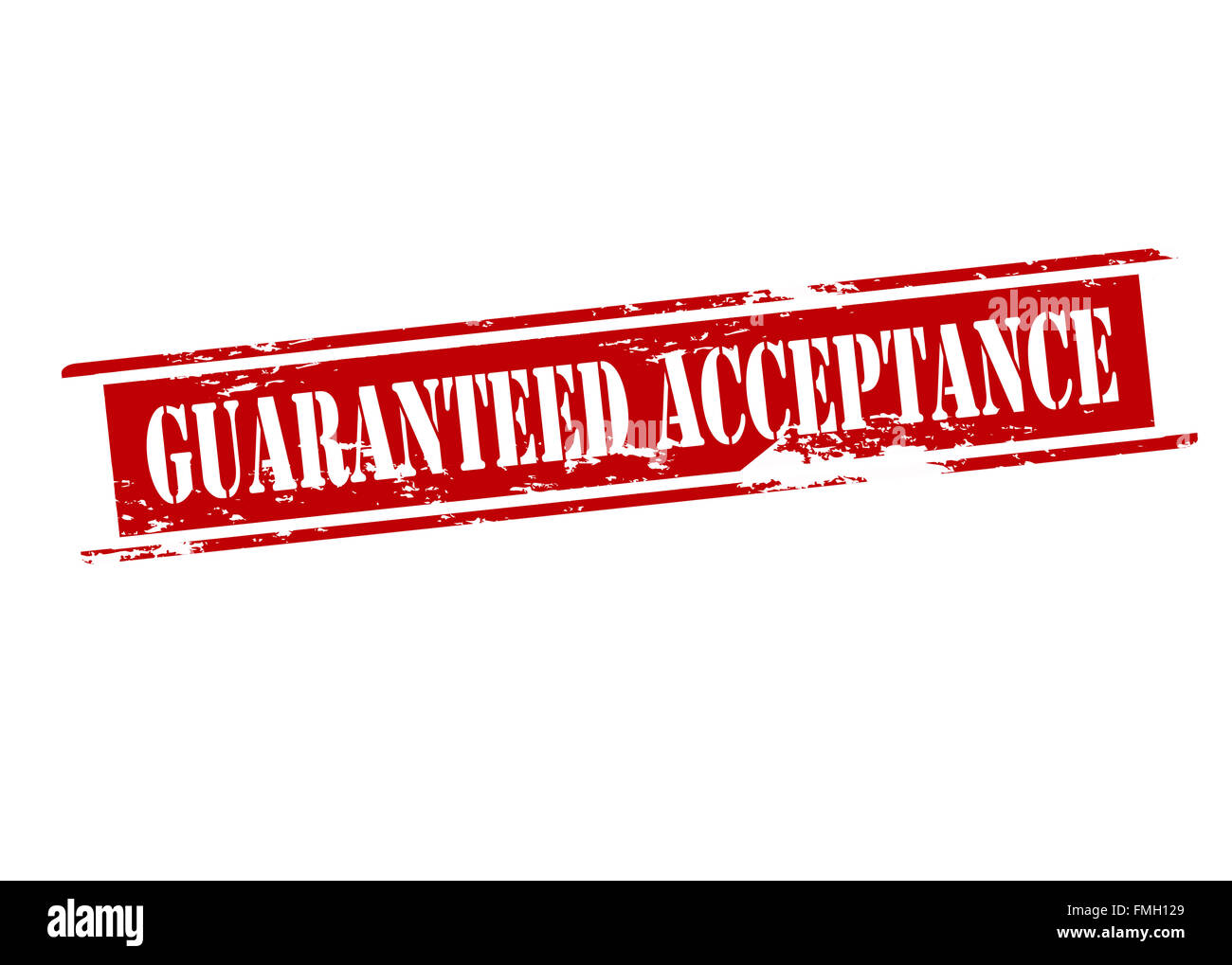 Rubber stamp with text guaranteed acceptance inside, vector ...