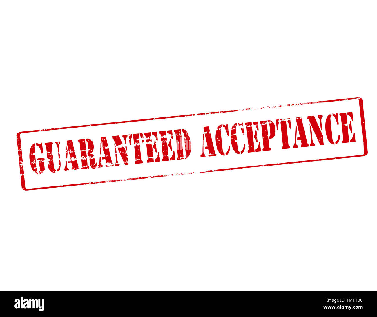 Rubber stamp with text guaranteed acceptance inside, vector ...