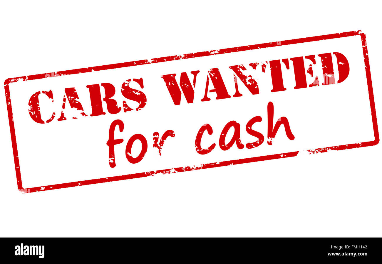 Rubber stamp with text cars wanted for cash inside, vector illustration ...