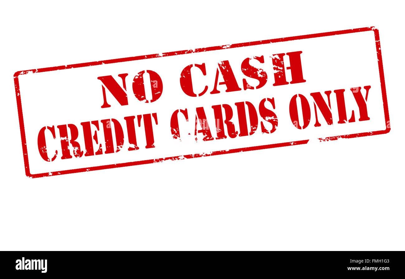 Rubber stamp with text no cash credit cards only inside, vector ...