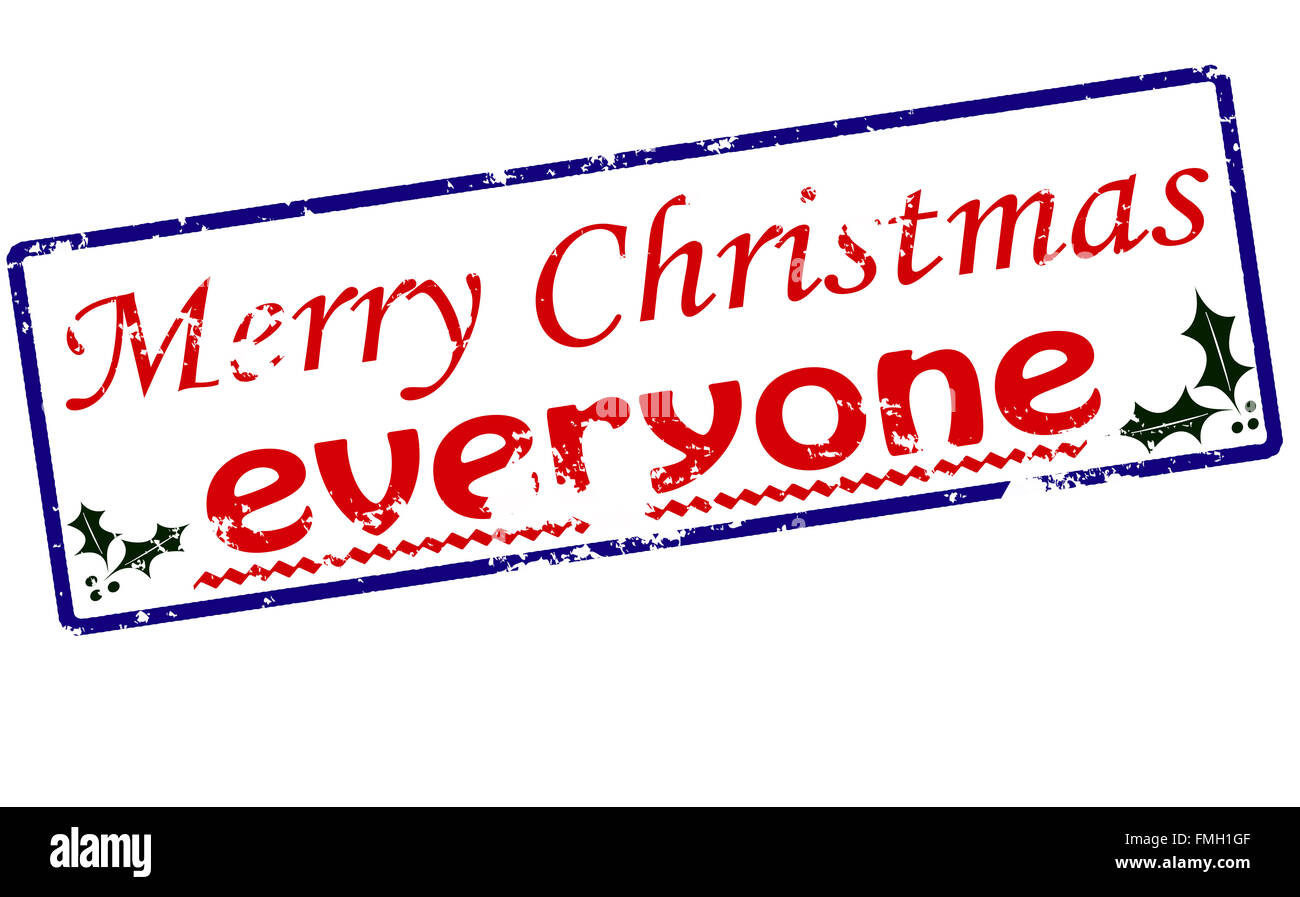 Merry christmas everyone hi-res stock photography and images - Alamy