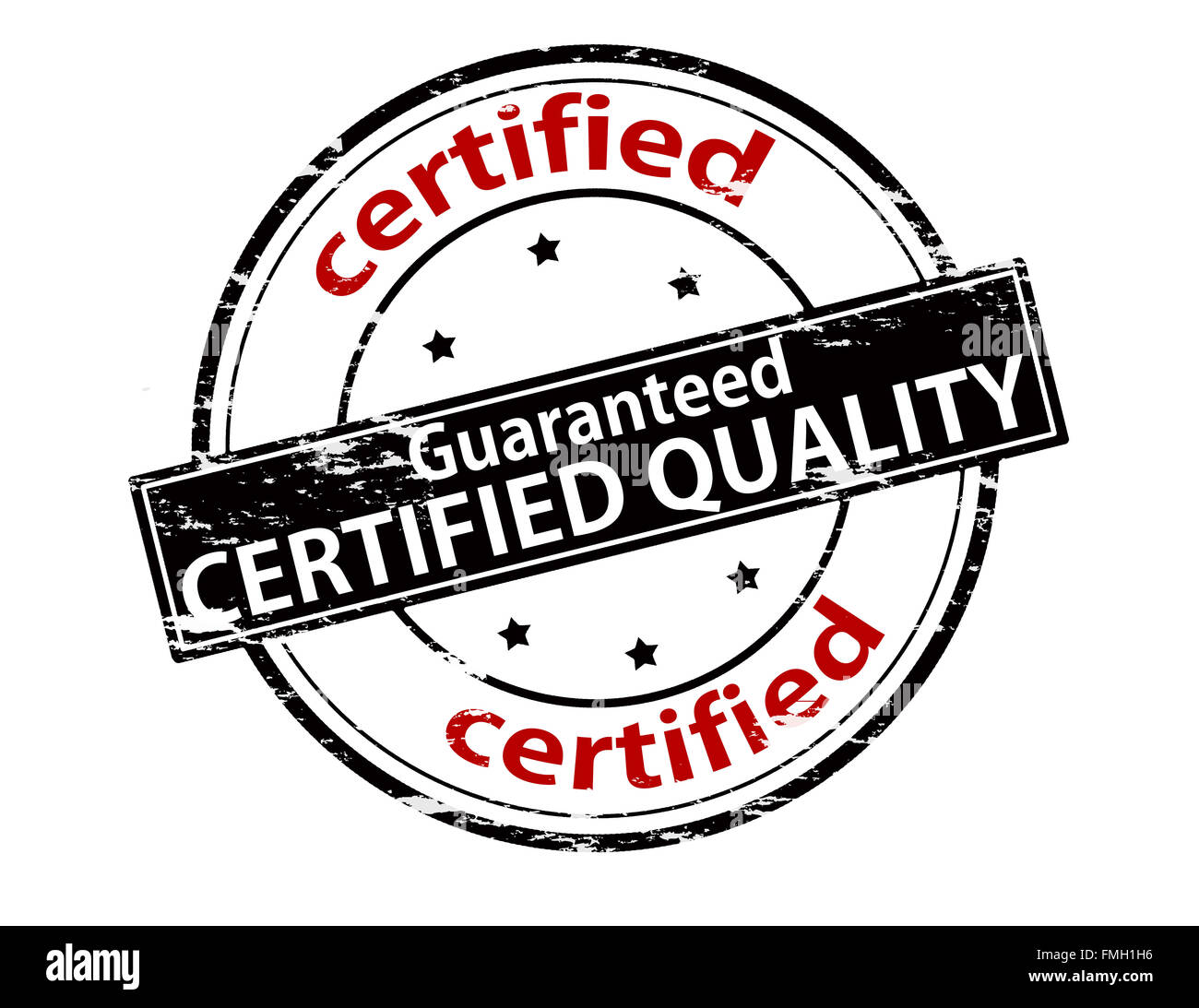 Rubber stamp with text certified quality inside, vector illustration ...